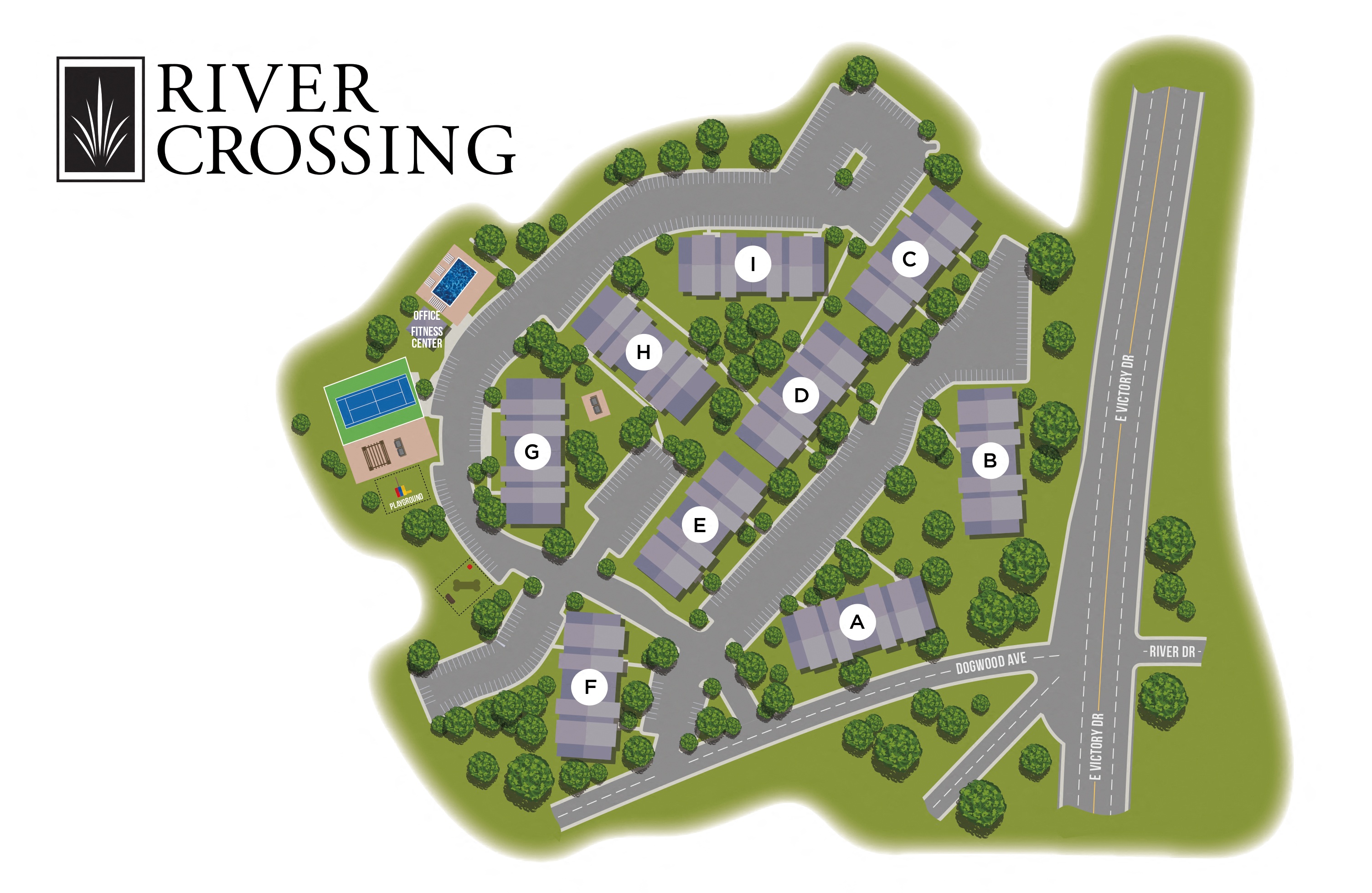 River Crossing Apartments | 3 Bed 2 Bath Renovated | Available Units